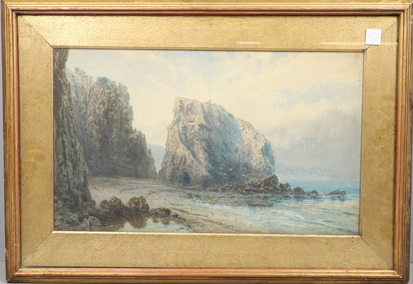 JAMES GEORGE PHILP (1816-1885). ROCAS EN LA COSTA DE SARK. Arte ...