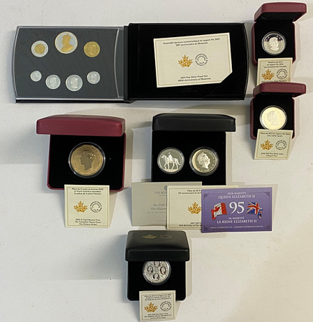 A COLLECTION OF ROYAL CANADIAN MINT PROOF SETS AND OTHER ISSUES. Coins ...