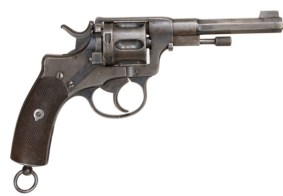 REVOLVER, Doble Acción, marca Husqvarna, modelo 1887, calibre 7.5mm ...