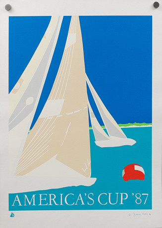 FRANCO COSTA. 3 pcs, color lithographs, signed in the print, "America's ...