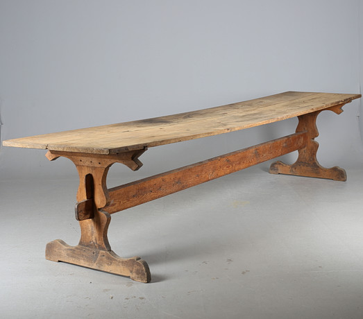BOCKBORD, furu, allmoge, 394 x 80 cm, 17/1800-tal. Allmoge - Möbler ...