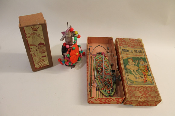 BOXED JAPANESE MARIONETTE MECHANICAL THEATRE & JAPANESE BOXED CLOCKWORK ...