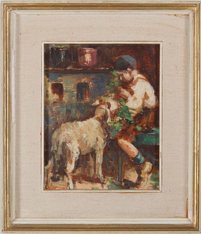 GINO BARATTA. Oil on Board. Art - Paintings - Auctionet