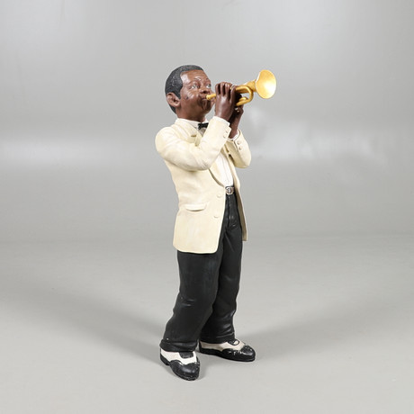 A PLASTER STATUE OF A 1920S JAZZ TRUMPETER. Art - Sculptures & Bronzes ...