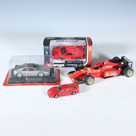 'Ferrari', BURAGO, MC TOY och FERRARI COLLECTION, 4 stycken. Leksaker ...