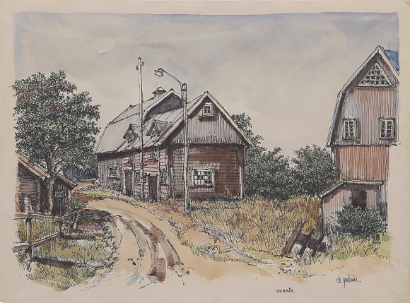 BERT ZEDRÉN. WATERCOLOR DRAWING, signed, 1900s. Art - Paintings - Auctionet