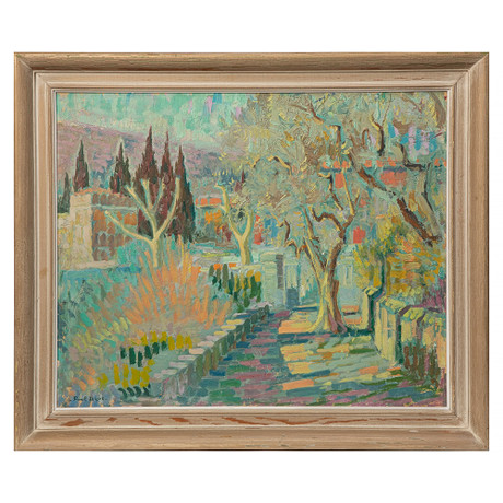 PAUL BRET, oil on Board, signed. Art - Paintings - Auctionet