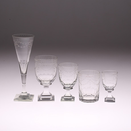 GLASSWARE, 63 parts, probably Sweden, 1900s. Glass - Tableware - Auctionet