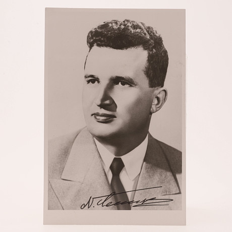 AUTOGRAPH. Nicolae Ceaușescu (1918-1989). Romanian dictator. Books ...
