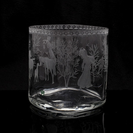 DAVID LEEK. Vas, glas, Orrefors, signerad. Glas - Konstglas - Auctionet