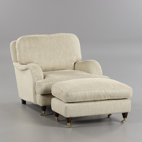 Fåtölj med fotpall, Howard modell, JIO möbler. Möbler - Fåtöljer ...