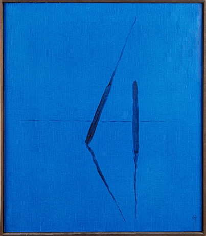 ARNE OLSSON. ''Hyllning till Havet'', signerad, olja på duk. Konst ...