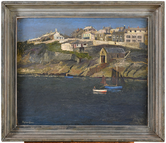 STEPHEN BONE (1904-1958). PORTHLEVEN, CORNWALL. Art - Paintings - Auctionet
