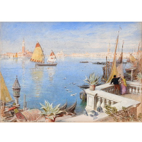 ALBERT GOODWIN, RWS (1845-1932). VENICE. Art - Drawings - Auctionet