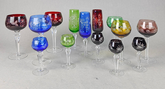 ITEMS OF CRYSTAL GOBLET, ROMANS. Glass - Utility glass - Auctionet