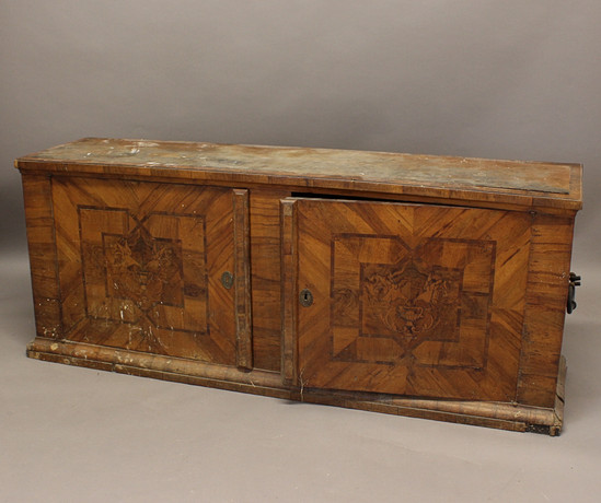 A NORTH GERMAN WALNUT LONG CUPBOARD. Furniture - Cupboards, Cabinets ...