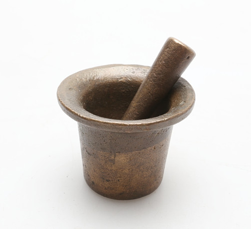 MORTAR, metal, medieval style, 20th century. Miscellaneous ...