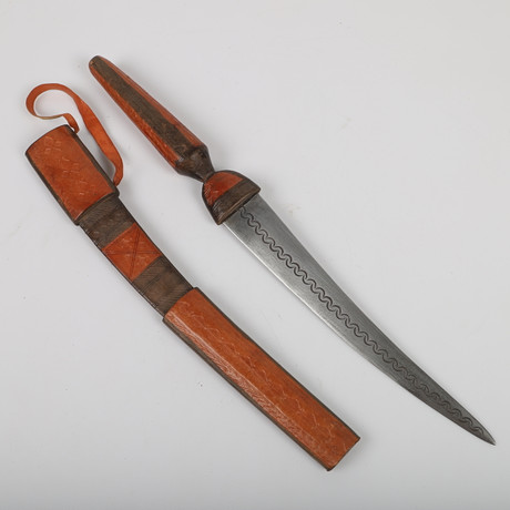 SVÄRD med balja, metall/skinn, Afrika. Vapen & Militaria - Blankvapen ...