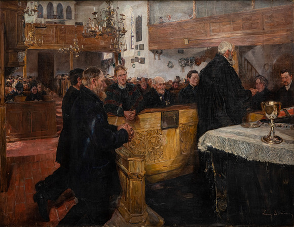 LUDWIG DETTMANN (1865-1944). supper. Art - Paintings - Auctionet