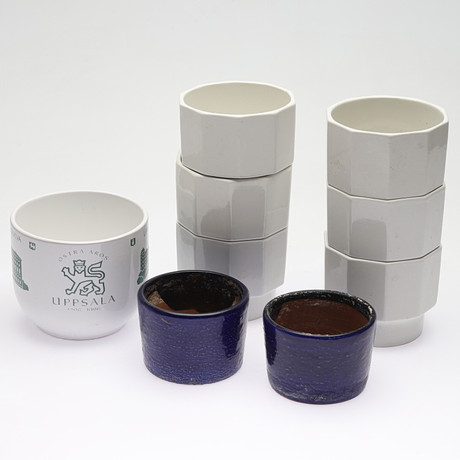 OUTER LINING, 8 ceramic, incl. "Plantina", Gustavsberg. Ceramics ...