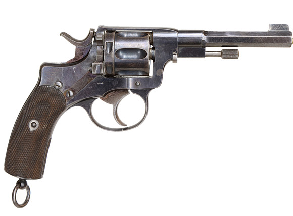 REVOLVER, Double Action, make Brevette Nagant, model 1887, caliber 7 ...
