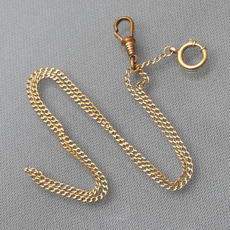 WATCH CHAIN, 18k gold. Unclear Swedish stamps. Clocks & Watches ...