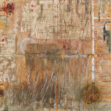 ELIZABETH CHANDLER (USA, FÖDD 1941). "Tabula Rosa", mixed media, signed ...