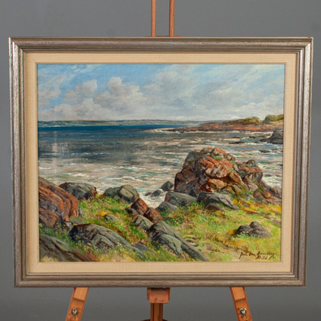 JENS CHRISTIAN BENNEDSEN (1893-1967). "Motif from Arild" (northwest ...