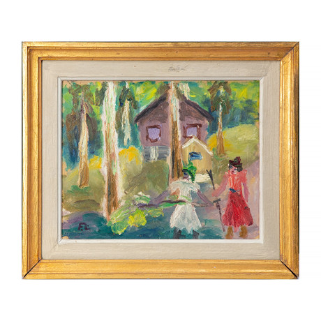 FRANS LARSSON, oil on Board, signed and dated 1948. Art - Paintings - Auctionet