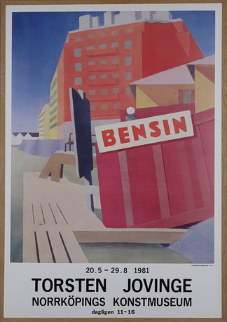 TORSTEN JOVINGE. Exhibition poster, Norrköping Art Museum 1981. Art ...