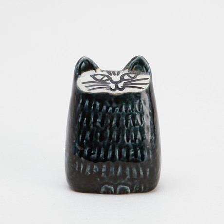 LISA LARSON. Figurin, "Liten katt", stengods, Gustavsberg. Keramik ...