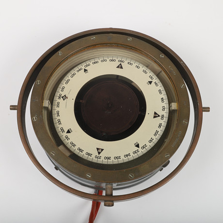 SHIP'S COMPASS, brass, Cassens & Plath, Bremen, Germany. Collectables ...