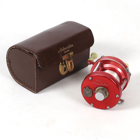 FISKERULLE, ABU Ambassadeur No 5000, AB Urfabriken Svängsta, i fodral. Samlarföremål ...