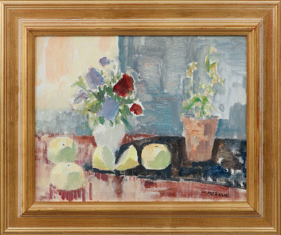 RAGNAR FALK. Still life, oil on canvas, signed. Art - Paintings - Auctionet