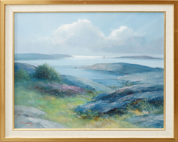 TAGE ERIKSSON. "Kustbild-Hönö" olja på duk, signerad. Konst - Måleri ...