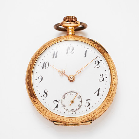 DAMFICKUR, Viking, 14 k guld, 1900-talets första hälft. Klockor & Ur ...