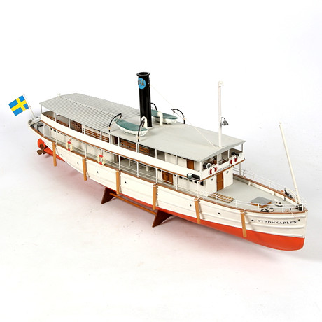 SHIP MODEL, the steamboat Strömkarlen, 1900s. Collectables - Technica ...