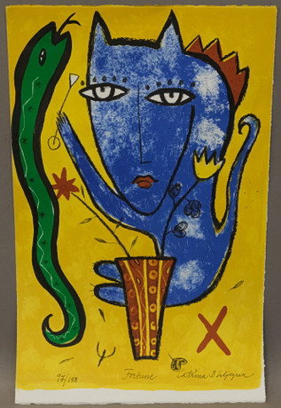 CATHARINA B. LILJEGREN. FÄRGLITOGRAFI. Konst - Grafik - Auctionet