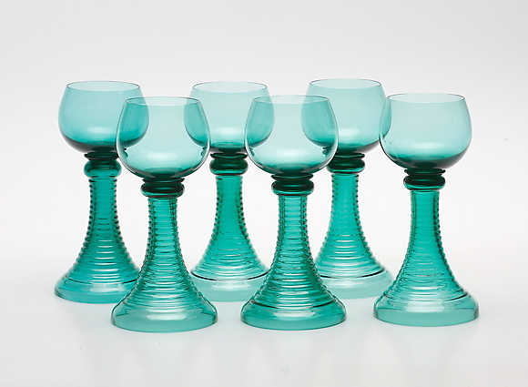 REMMARE, 6 pcs, probably Reijmyre, 1900s. Glass - Tableware - Auctionet