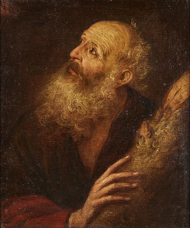 VENETIANSK SKOLA. El Apóstol Andreas o Jacobus minor, siglo XVII, óleo ...