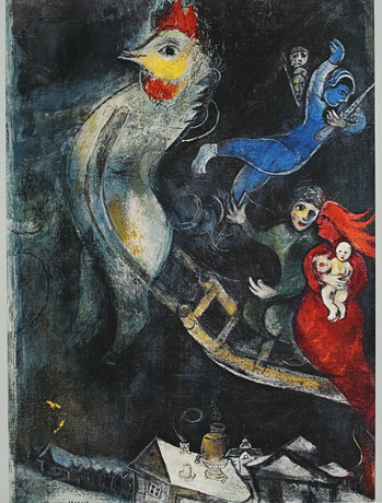 AFFISCHER, 3 st, Pablo Picasso, Marc Chagall, Paul Gauguin. Konst ...