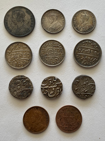 A COLLECTION OF VICTORIAN AND LATER INDIAN COINAGE. Coins, Medals ...