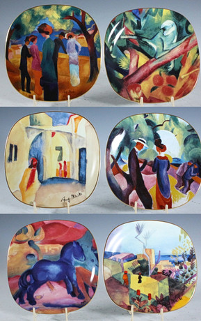 ROSENTHAL Classic. samlingstallrik med motiv av FRANZ MARC och AUGUST ...