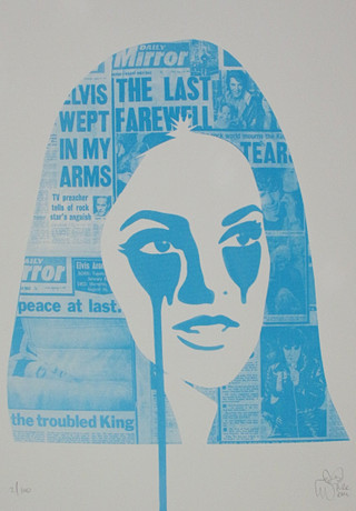 PURE EVIL. 'Priscilla Presley's Nightmare', screenprint no. 2/100 ...