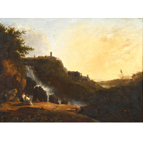 RICHARD WILSON, RA (1714-1782). After. TIVOLI: CASCATELLE AND THE ...