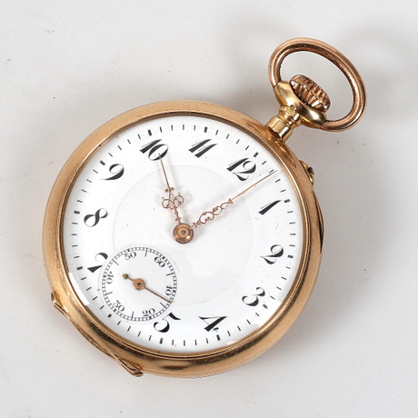 POCKET WATCH, 18k gold, so-called. grandmother's clock, 1900s. Clocks ...