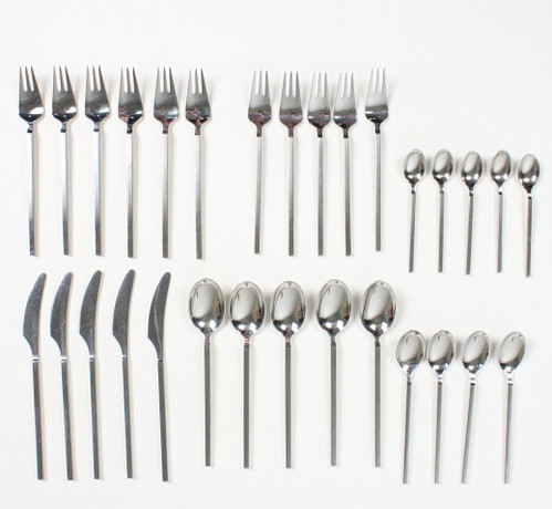 LUNDTOFTE, Denmark. Design: Folke Arström, cutlery set, 'Rondo' series ...