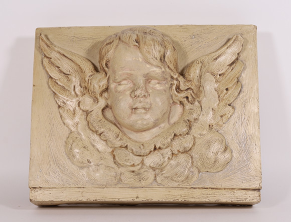 STUCKATUR KERUB MED SÄCKVÄV FÖRSTÄRKNING INUTI.BÖRJAN AV 20-TALET ...