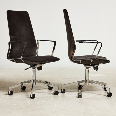 ALEXANDER LERVIK. Kontorsstolar, 1 par, "Pilot High", Johanson Design ...