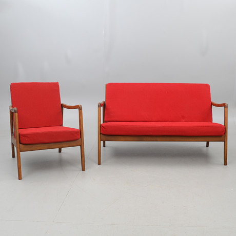 SOFA GROUP, 2 parts, teak, FD design, Denmark. Furniture - Sofas ...